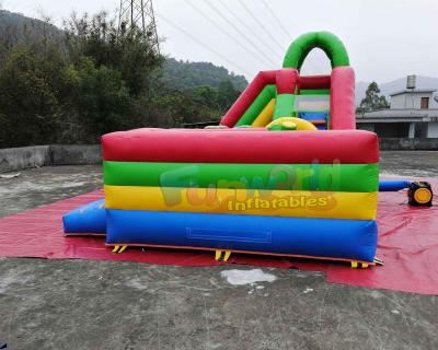 China 6x4x3.5 Meter Inflatable Bouncer Slide Obstacle Course Jumping Castle for sale