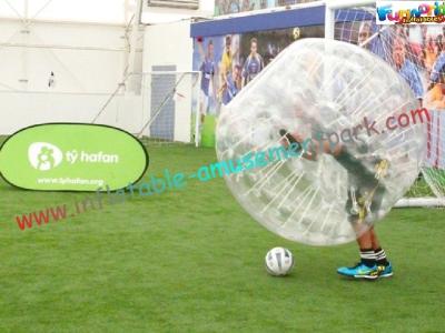 China Transparent Human Inflatable Zorb Ball / Inflatable Bubble Soccer Ball For Sports for sale