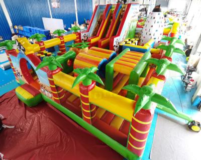 China 30x37m Inflatable Amusement Park Jungle Jumping Bouncer Castle for sale