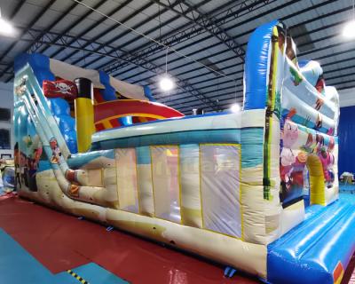 China ODM Commercial Inflatable Slide Outdoor Bouncy Castle Obstacle Course for sale