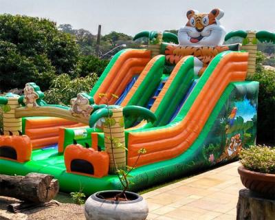 Cina Castello rimbalzante adulto dei buttafuori di Tiger Double Side Inflatable Jump in vendita