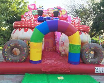 China Criança EN71 exterior que salta a casa inflável do salto com corrediça à venda