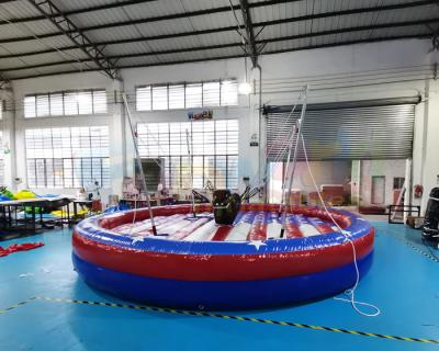 China Monkey Bounce House 0.55mm PVC Inflatable Climbing Wall for sale