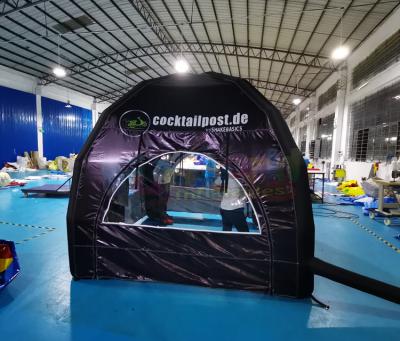 Cina La tenda gonfiabile portatile nera commerciale della tenda foranea ha personalizzato in vendita