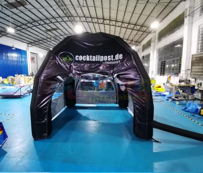 Cina La tenda gonfiabile portatile nera commerciale della tenda foranea ha personalizzato in vendita