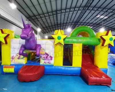 China Corrediça de Unicorn Jumping Castle Inflatable Bouncer para a atividade do festival à venda