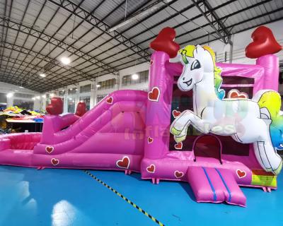 China Casa exterior Combos de Unicorn Inflatable Bouncer Slide Bounce à venda
