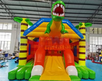 China Casa de Mini Dinosaur Bouncer Inflatable Bounce com corrediça à venda
