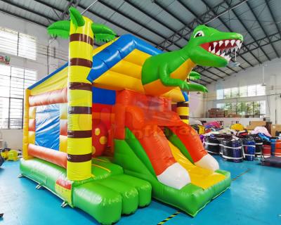 China Casa de Mini Dinosaur Bouncer Inflatable Bounce com corrediça à venda