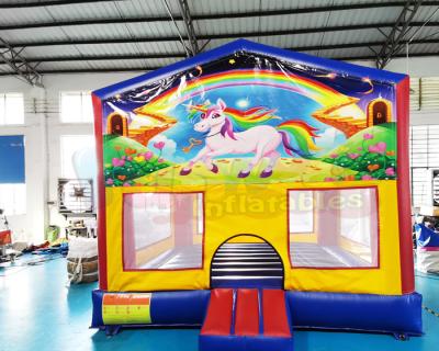 中国 膨脹可能な弾力がある城の多色を跳んでいる小型英雄 販売のため
