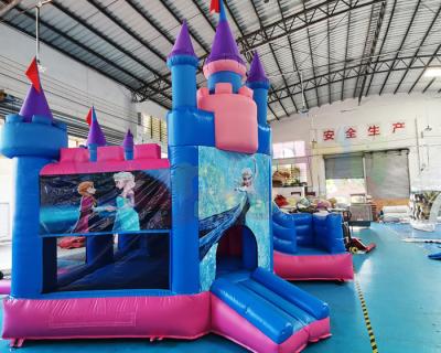 China Gorila inflable de Plato Frozen Castle Bounce House combinada en venta