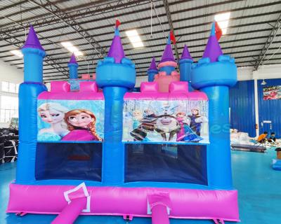 China Gorila inflable de Plato Frozen Castle Bounce House combinada en venta