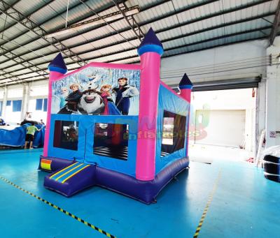 Cina Castello rimbalzante dei bambini congelato Plato Inflatable Bounce Houses Backyard in vendita