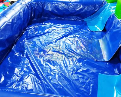 China Playground Outdoor Inflatable Water Slides Double Side Jumping Bouncer for sale