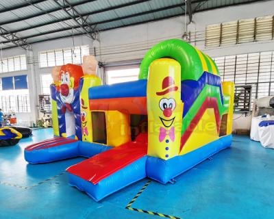 China Planen-aufblasbarer Prahler-Dia-Clown Jumping Bouncy Castle für Werbung zu verkaufen