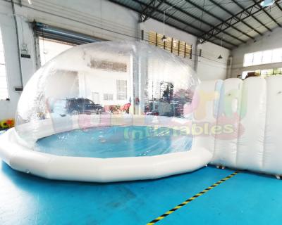 China Single Tunnel Clear Inflatable Crystal Bubble Tent For Garden for sale