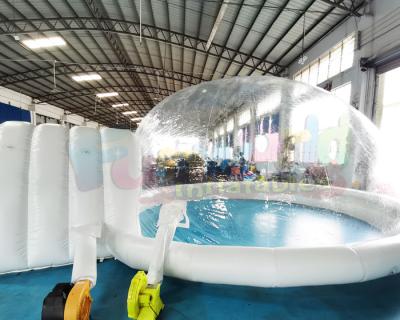 China Single Tunnel Clear Inflatable Crystal Bubble Tent For Garden for sale