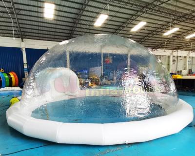 China Single Tunnel Clear Inflatable Crystal Bubble Tent For Garden for sale