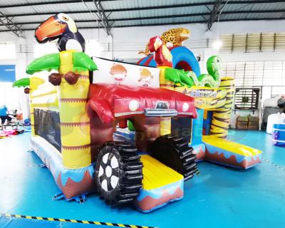 China Jardim zoológico animal do TUV que salta a casa combinado inflável do salto do castelo Bouncy à venda