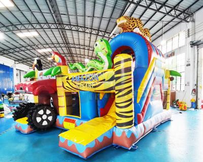 China Jardim zoológico animal do TUV que salta a casa combinado inflável do salto do castelo Bouncy à venda