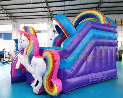 China Quintal 1000D Unicorn Jumping Castle Inflatable Bouncer combinado à venda