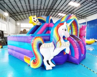 China Quintal 1000D Unicorn Jumping Castle Inflatable Bouncer combinado à venda