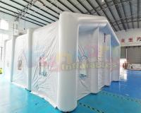China Custom Inflatable Party Tent Event Cube Camping Temporary Structure 0.9mm PVC for sale