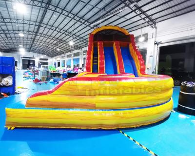 中国 大人の屋外の膨脹可能な水スライドの運動場の跳躍の城 販売のため