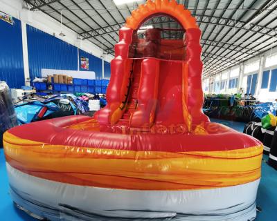 中国 幼稚園の裏庭のための大人の膨脹可能な水スライドの警備員 販売のため