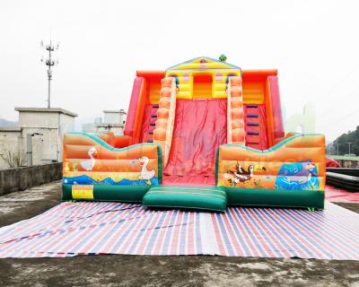 Cina I bambini commerciali di cucitura quadrupli dello scivolo gonfiabile rimbalzano il castello di salto della Camera in vendita
