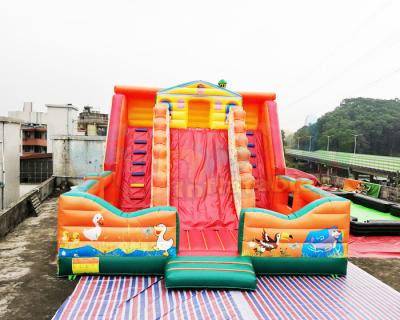 Cina I bambini commerciali di cucitura quadrupli dello scivolo gonfiabile rimbalzano il castello di salto della Camera in vendita