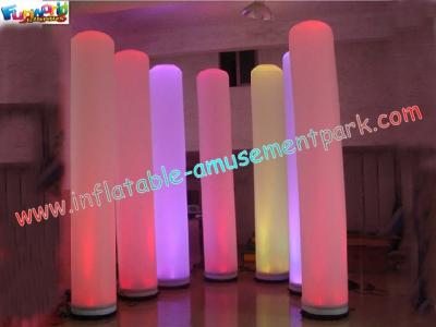 China Exhibition 3 Meter high Special PVC coated nylon material Inflatable Lighting Decoration Pillar for Party,Event for sale