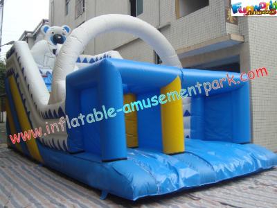 China Outside Commercial grade 0.55mm PVC tarpaulin waterproof Inflatable long slip n slides for sale