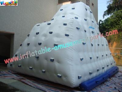 China Inflatable aqua iceberg Toys with 2 Sides Climbing for Lake / Seaside, Water Park for sale