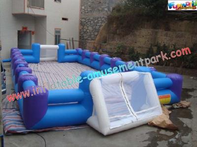 Cina Giochi gonfiabili di sport di gioco del calcio della tela incatramata del PVC del grado commerciale 0.55mm per affitto, rivendita in vendita