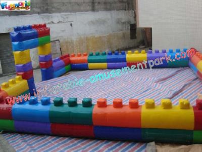 China Commercial grade 0.55mm PVC tarpaulin Inflatable Soccer Fields Inflatable Sports Games for sale