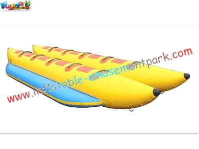 Cina Giocattoli gonfiabili di Towables della barca di banana della tela incatramata del PVC del ODM 0.9MM per la pesca nel lago in vendita