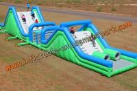 China Customized Inflatable Obstacle Course 30m Long for Team Building Games for sale