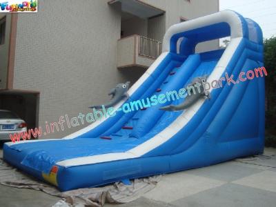 Cina Su misura 18 scivoli gonfiabili commerciali del delfino del PVC di OZ per i parchi di divertimenti 8 x 4 x 5M in vendita