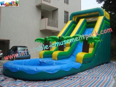 China Commercial Grade 0.55mm PVC Tarpaulin Coco Outdoor Inflatable Water Slides for sale