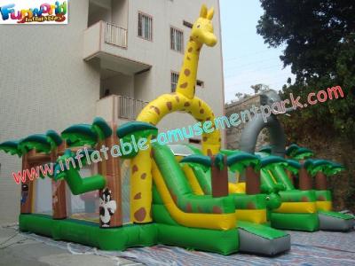 China De duurzame pvc-Dia van Geteerd zeildoek Opblaasbare Bouncy Grappig met 8L x 8W x 4H Grootte Te koop