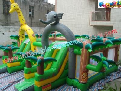 Cina Scorrevole rimbalzante gonfiabile della tela cerata durevole del PVC divertente con dimensione di 8L x di 8W x di 4H in vendita