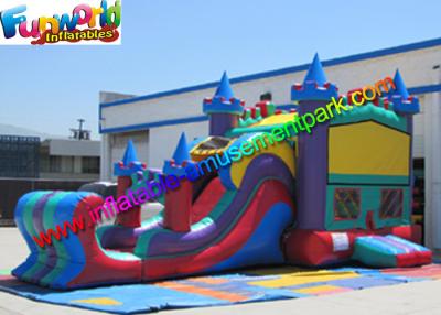 Cina Castello di salto dei bambini dello scorrevole gonfiabile pazzo variopinto dei buttafuori con le torrette in vendita