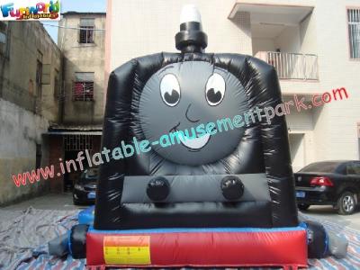 Cina Castelli rimbalzante commerciali gonfiabili del treno all'aperto di Thomas dei bambini del PVC che saltano Camera 4x3x3M in vendita