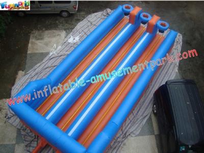 Cina Vicolo triplo funzionato ammortizzatore ausiliario gonfiabile del PVC, un ammortizzatore ausiliario di tre di LaneInflatable giochi di sport in vendita
