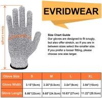 China Fish Fillet Processing Cut 5 Wear Resistant Work Gloves Non Disposable for sale