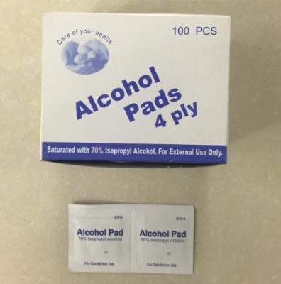 China Consumíveis Médicos Alcohol Prep Pads Clean Dispositivos à venda