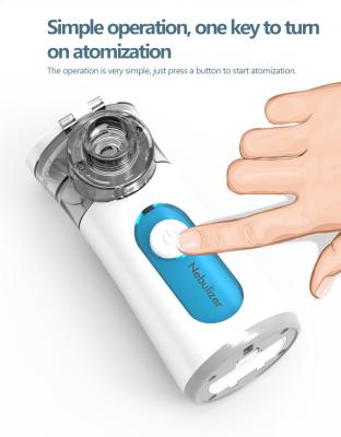 Cina Macchinario per l'atomizzazione dei farmaci contro la tosse Evaporatore portatile Nebulizzatore a batteria rimovibile in vendita