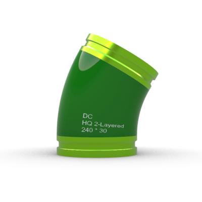 Cina 240 x 30 tubo gomito verde alta pressione gomito resistenza all'usura elevata in vendita