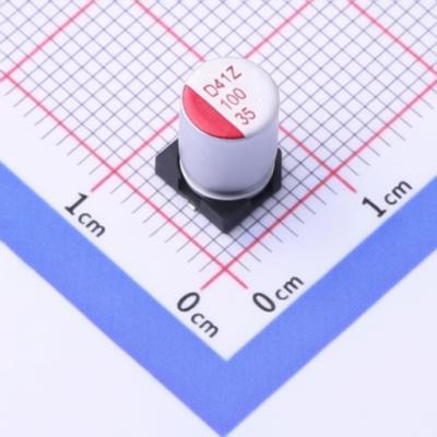 China Conductive Polymer Aluminum Solid Capacitors AISHI SVZ1VM101E09E00RAXXX for Electronic System Boards for sale